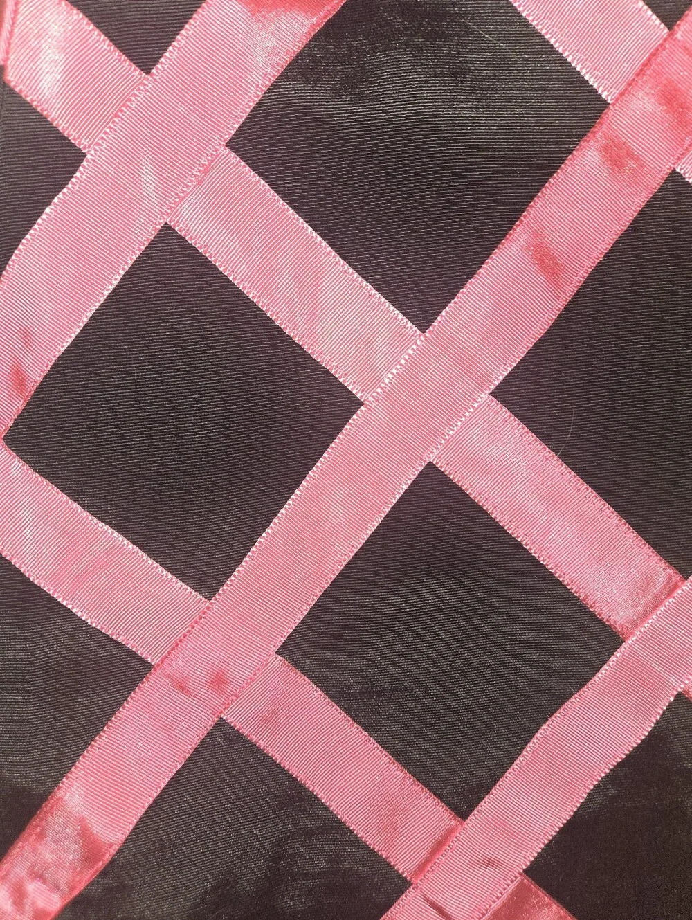 Formash | Skirts | Womens Black Skirt With Pink Lattice Overlay ...